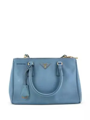Prada Galleria Saffiano Leather Small Tote Bag - Blue
