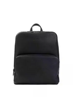 Brioni Grained Leather Backpack - Black