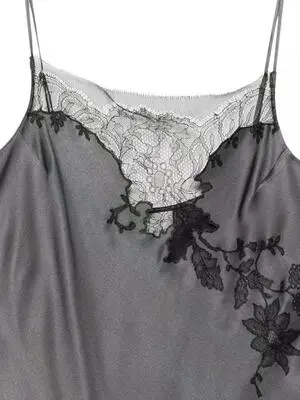 Carine Gilson Lace-trimmed Silk Camisole