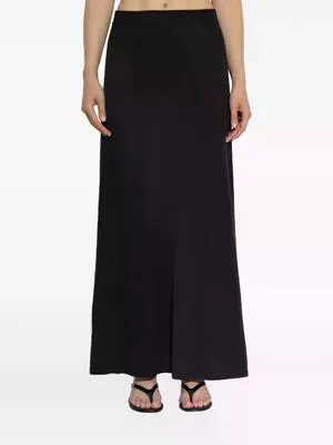 LISA YANG Adrienne Knitted Maxi Skirt - Black