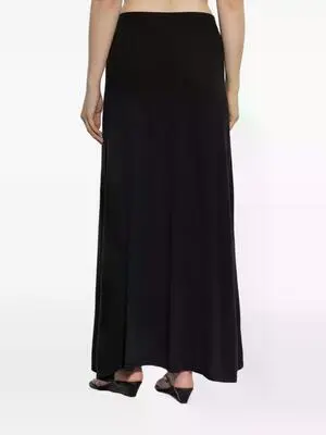 LISA YANG Adrienne Knitted Maxi Skirt - Black