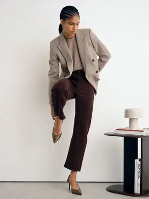 REISS Selin Mid-rise Straight-leg Jeans - Grape