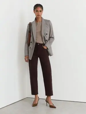 REISS Selin Mid-rise Straight-leg Jeans