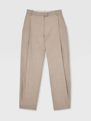 REISS Juniper Wool-blend Barrel-leg Suit Trousers