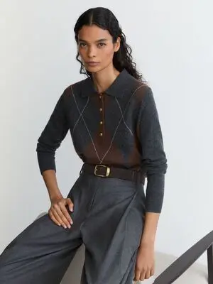 REISS Evie Suede Curved-buckle Belt - Grey
