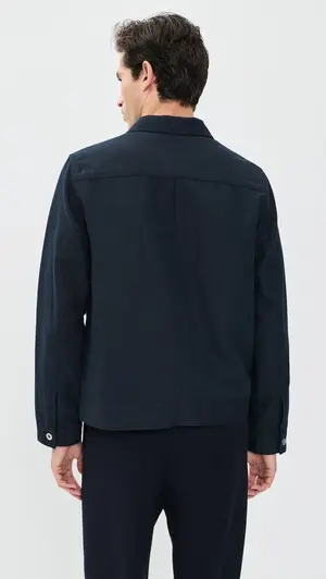 Vince Pleated Trucker Jacket