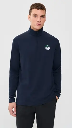 MALBON Mid-weight Stretch Jersey Quarter Zip Jacket
