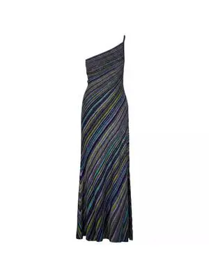 Missoni Sequin-embellished One-shoulder Maxi Dress - Green