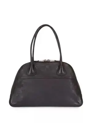 Miu Miu Medium Vivant Logo-embossed Leather Tote Bag