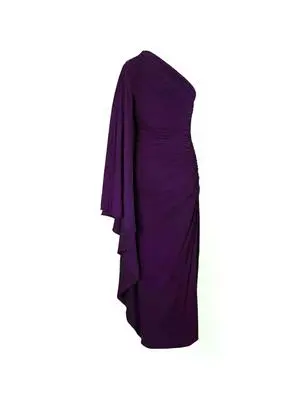 Michael Kors Draped Matte Jersey One-shoulder Gown
