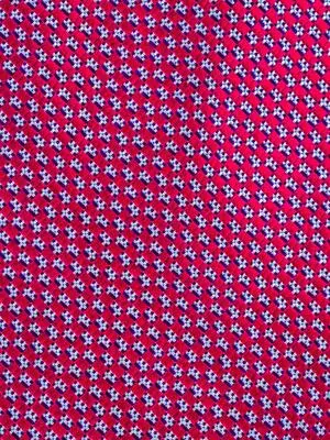 Brioni Geometric-pattern Tie - Red