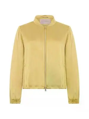 Herno Band-collar Bomber Jacket - Yellow