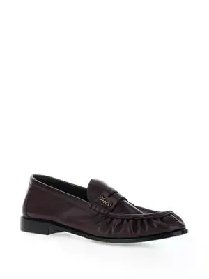 Saint Laurent Le Loafers Supple Smooth Leather - Brown