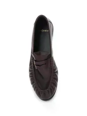 Saint Laurent Le Loafers Supple Smooth Leather - Brown