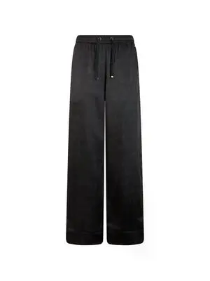 Herno Drawstring Wide-leg Trousers - Black