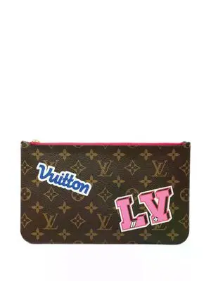 LOUIS VUITTON 2018 Monogram Patches Neverfull Mm Pouch