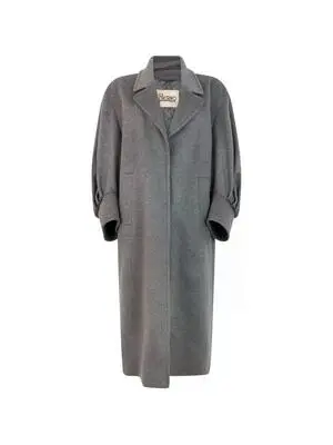 Herno Puffed-sleeve Cashmere Coat