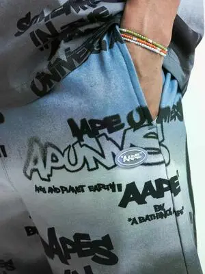 AAPE BY *A BATHING APE Graffiti-print Sweat Shorts
