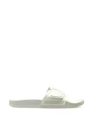 Adidas By Stella McCartney Leopard-print Touch-strap Sandals - Neutrals