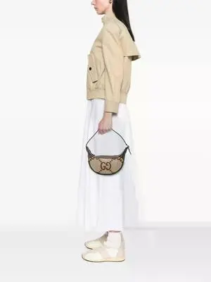 Gucci 2016-2026 Mini Jumbo Gg Canvas Web Ophidia Shoulder Bag