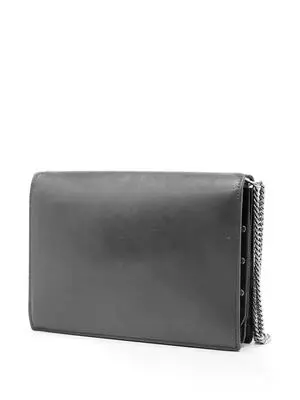 Saint Laurent Smooth Calfskin Cassandra Monogram Shoulder Bag - Green