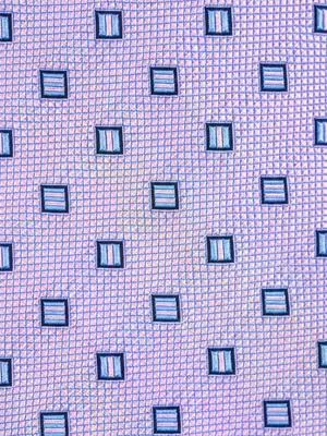Brioni Geometric-print Tie - Pink
