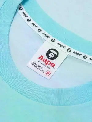 AAPE BY *A BATHING APE Moonface Embossed Panelled T-shirt