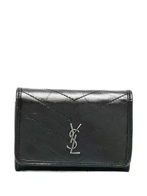 Saint Laurent Cassandre Chevron-quilted Wallet