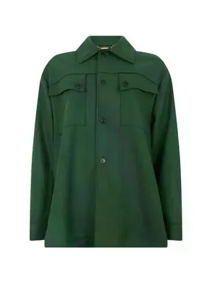 Alberta Ferretti Chest-pocket Button-up Shirt - Green