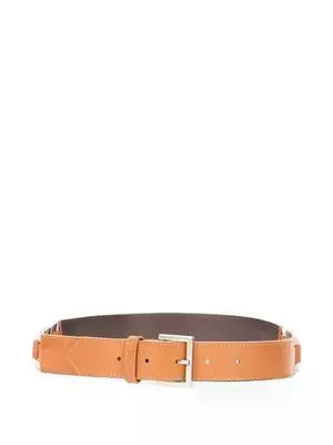 Alberta Ferretti Buckle-fastening Leather Belt - Brown