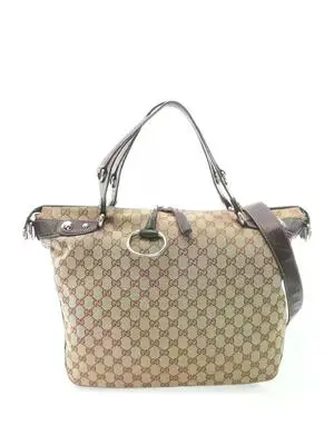 Gucci Gg Canvas Icon Bit Satchel