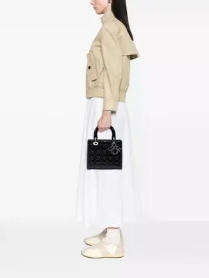 Dior 2015 Medium Patent Cannage Lady Satchel