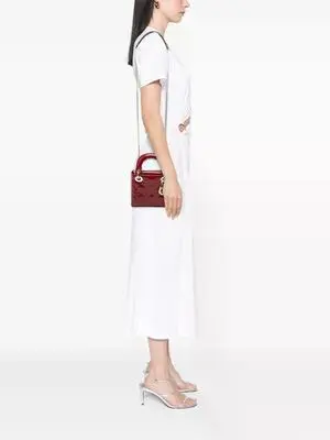 Dior 2017 Mini Patent Cannage Lady Satchel