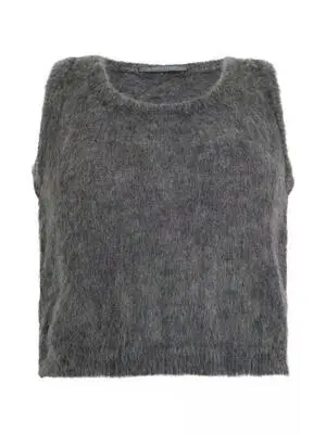 Alberta Ferretti Brushed-finish Vest