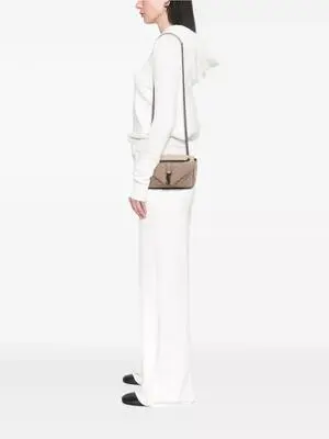 Saint Laurent 2016 Medium Sheepskin Triquilt Monogram College Bag Shoulder Bag Brown