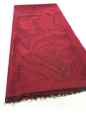 Alberta Ferretti Abstract-print Frayed Scarf