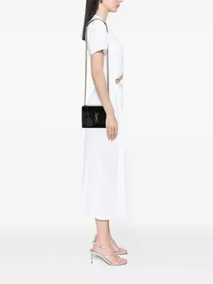 Saint Laurent 2018 Small Velvet Monogram Sunset Crossbody Bag