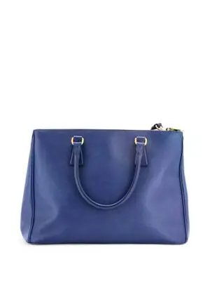 Prada Lux Saffiano Leather Double Zip Tote Bag