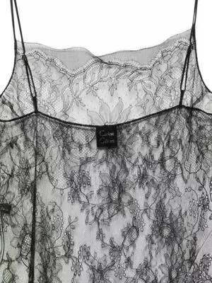 Carine Gilson Lace Silk Blouse