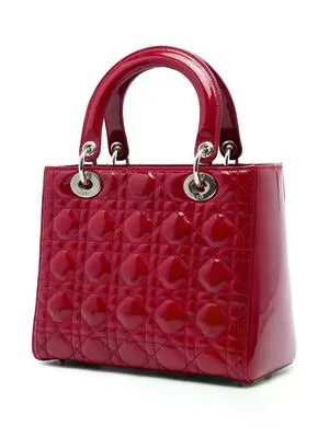 Dior 2014 Medium Patent Cannage Lady Satchel