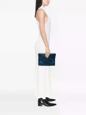 LOUIS VUITTON Damier Graphite Pixel Pochette Voyage Mm Clutch Bag