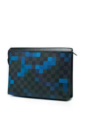 LOUIS VUITTON Damier Graphite Pixel Pochette Voyage Mm Clutch Bag