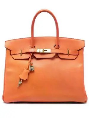 Hermès 2012 Epsom Birkin Retourne 35 Handbag - Orange