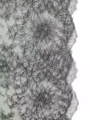Carine Gilson Floral-lace Stole - Black
