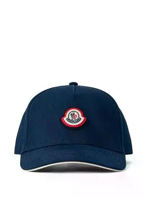 Moncler Baseball Cap With Logo Patch - Blue