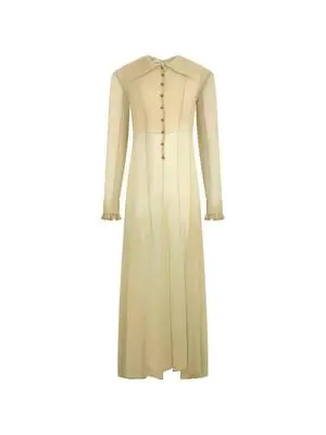 Philosophy Di Lorenzo Serafini Ruffle-cuff Button-up Maxi Dress