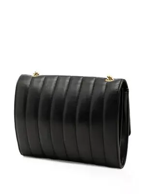 Saint Laurent Matelassé Lambskin Monogram Vicky Chain Wallet Crossbody Bag