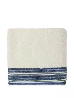 Etro Paisley-print Embroidered Bath Towel - Neutrals