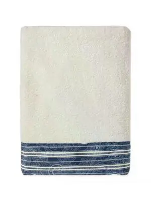 Etro Paisley-print Embroidered Bath Towel - Neutrals