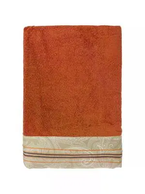 Etro Paisley-print Bath Towel - Orange